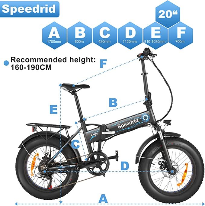 Speedrid Speedrid Folding Electric Fat Tire Bike eBike Review
